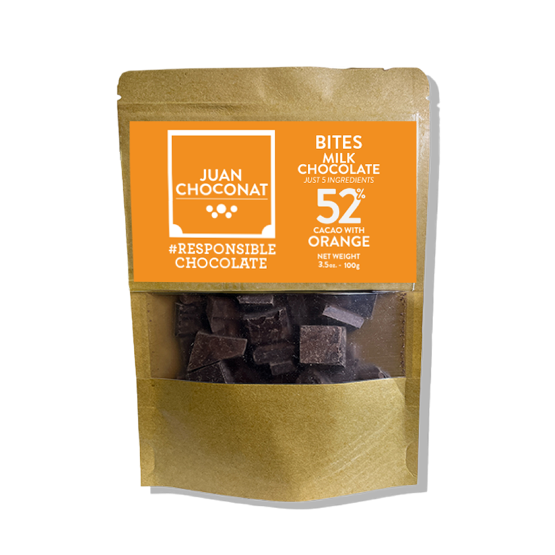 Bites Milk Chocolate 60% Cacao with Orange | Juan Choconat – Juan ...